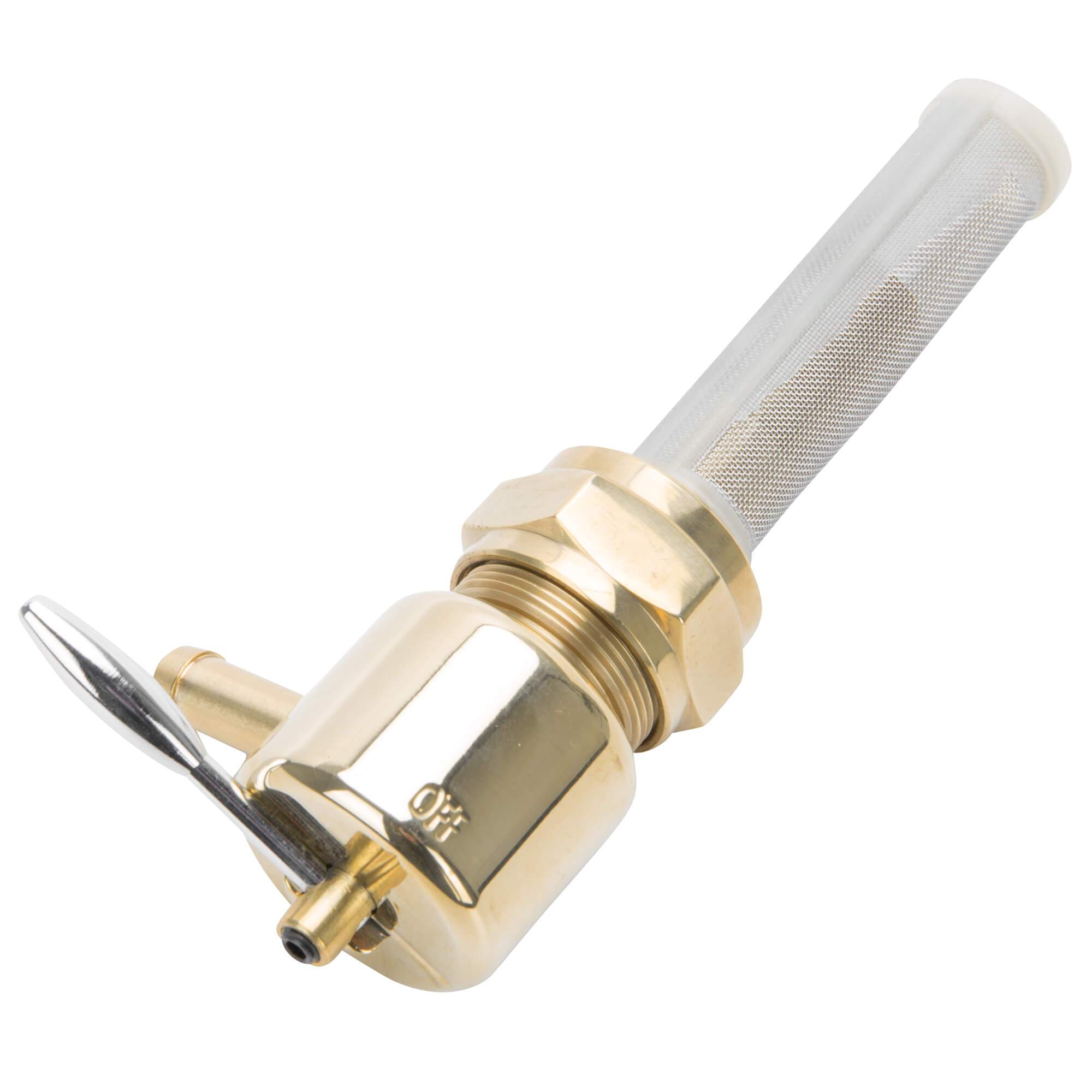 Cycle Standard 22mm Petcock Round Body Solid Brass Harley-Davidson ...