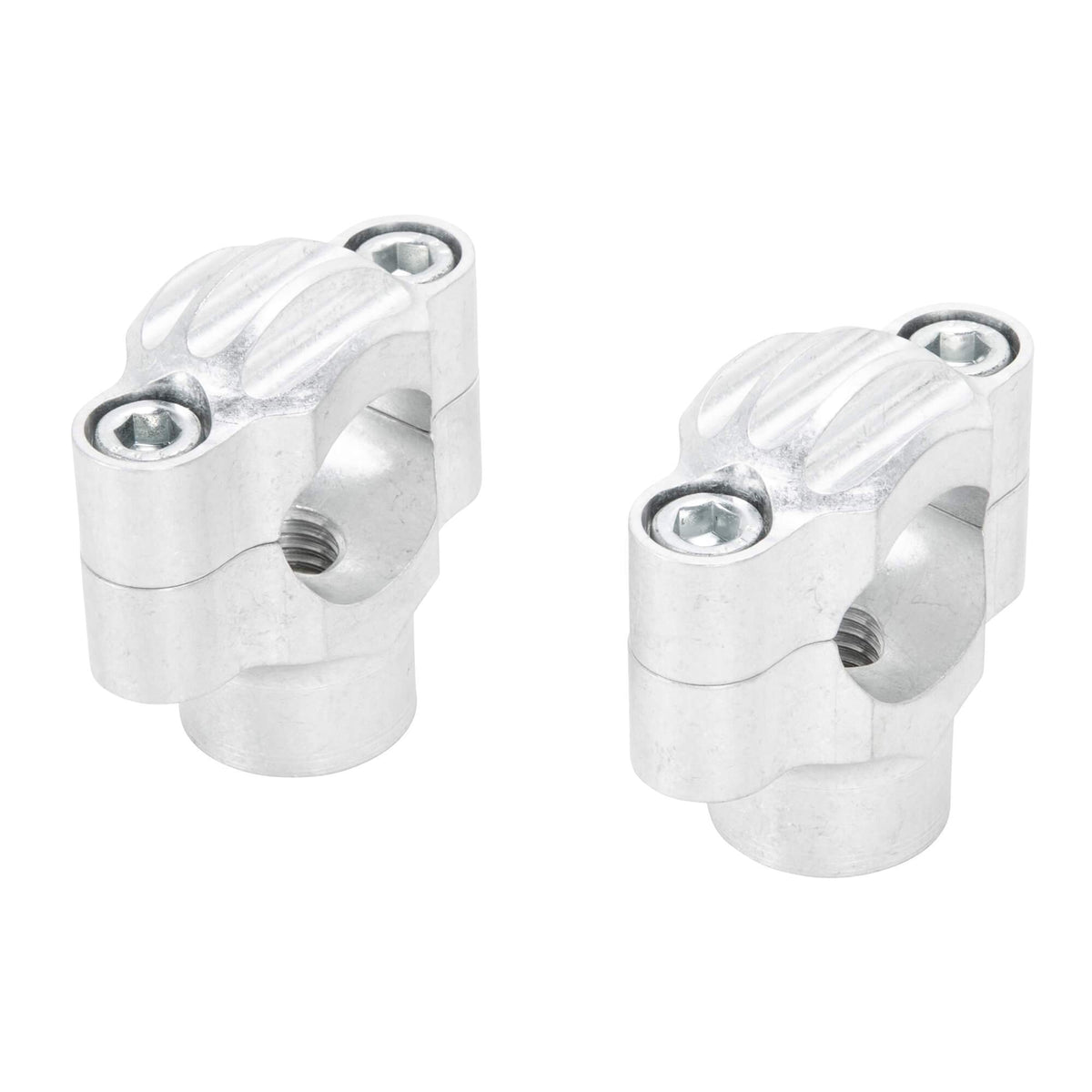 Finned 1" Motorcycle Handlebar Risers - Aluminum – Lowbrow Customs