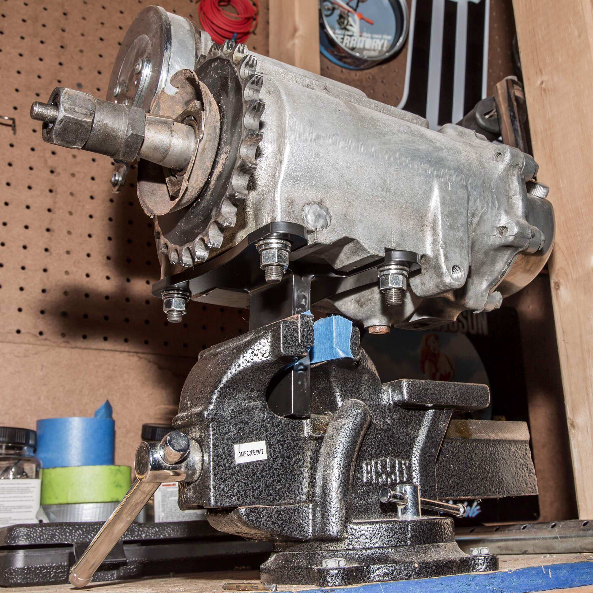 Lowbrow Customs Harley-Davidson 4 Speed Transmission Work Stand