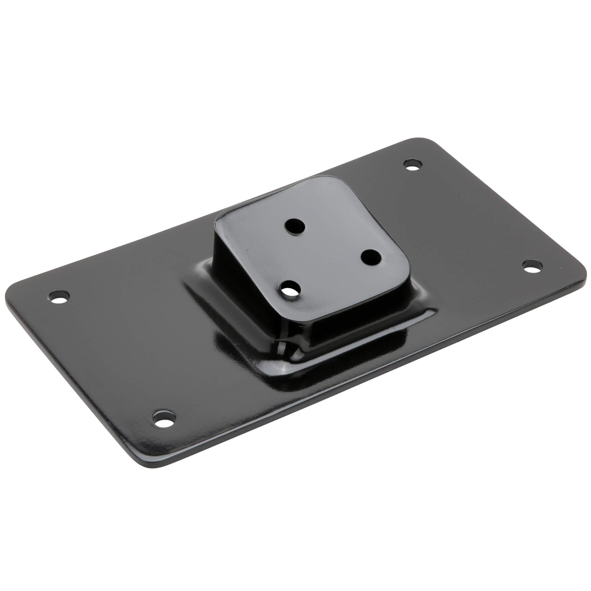 Cycle Standard Laydown License Plate Mount - Black - Bolt-on Fitment ...