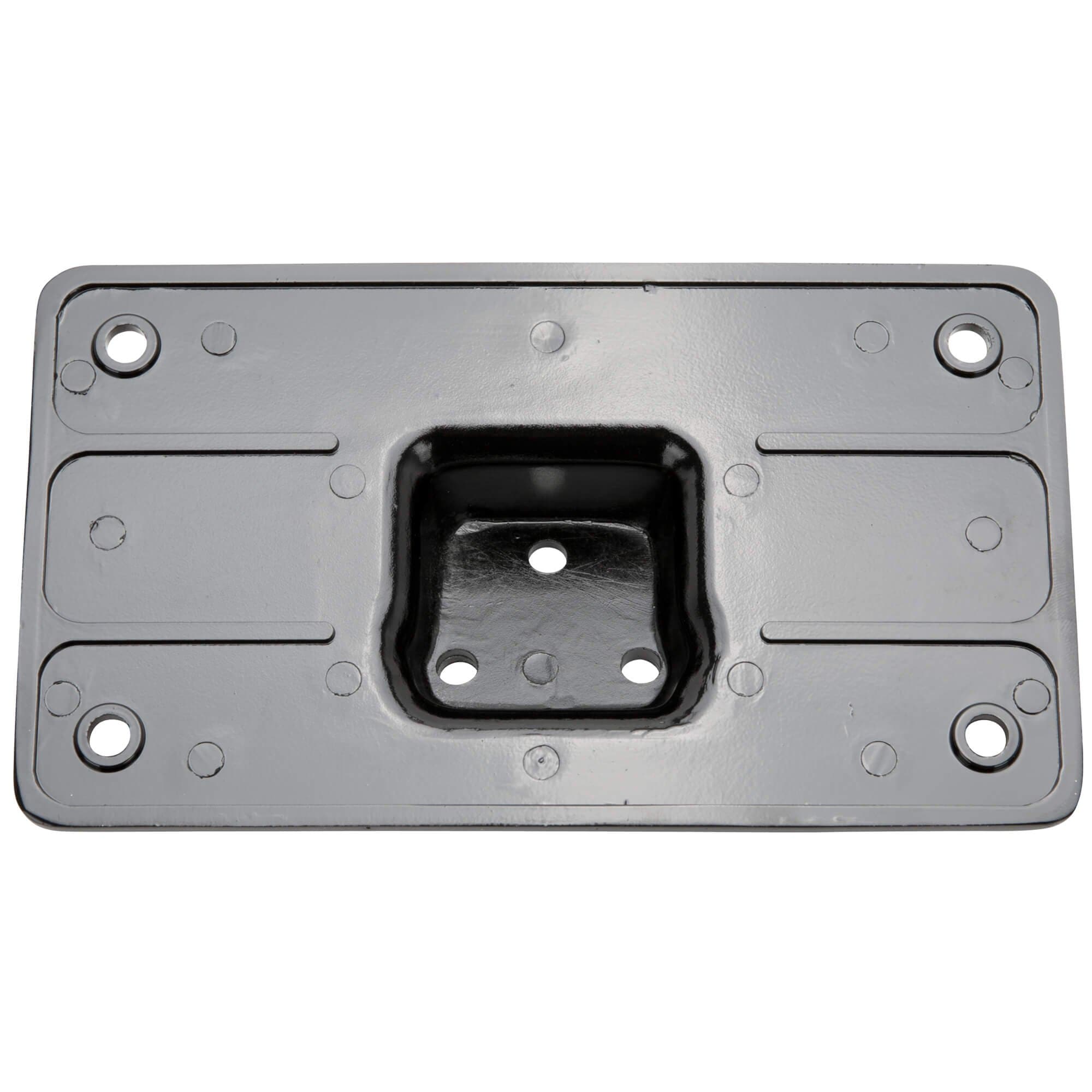 Cycle Standard Laydown License Plate Mount - Black - Bolt-on Fitment ...