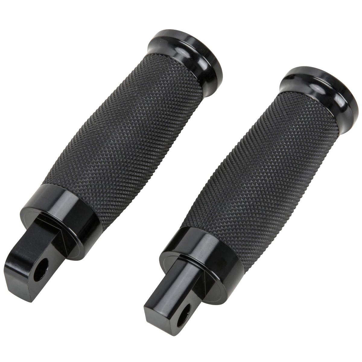 Lowbrow Customs Finish Line Foot Peg Set - Black Aluminum