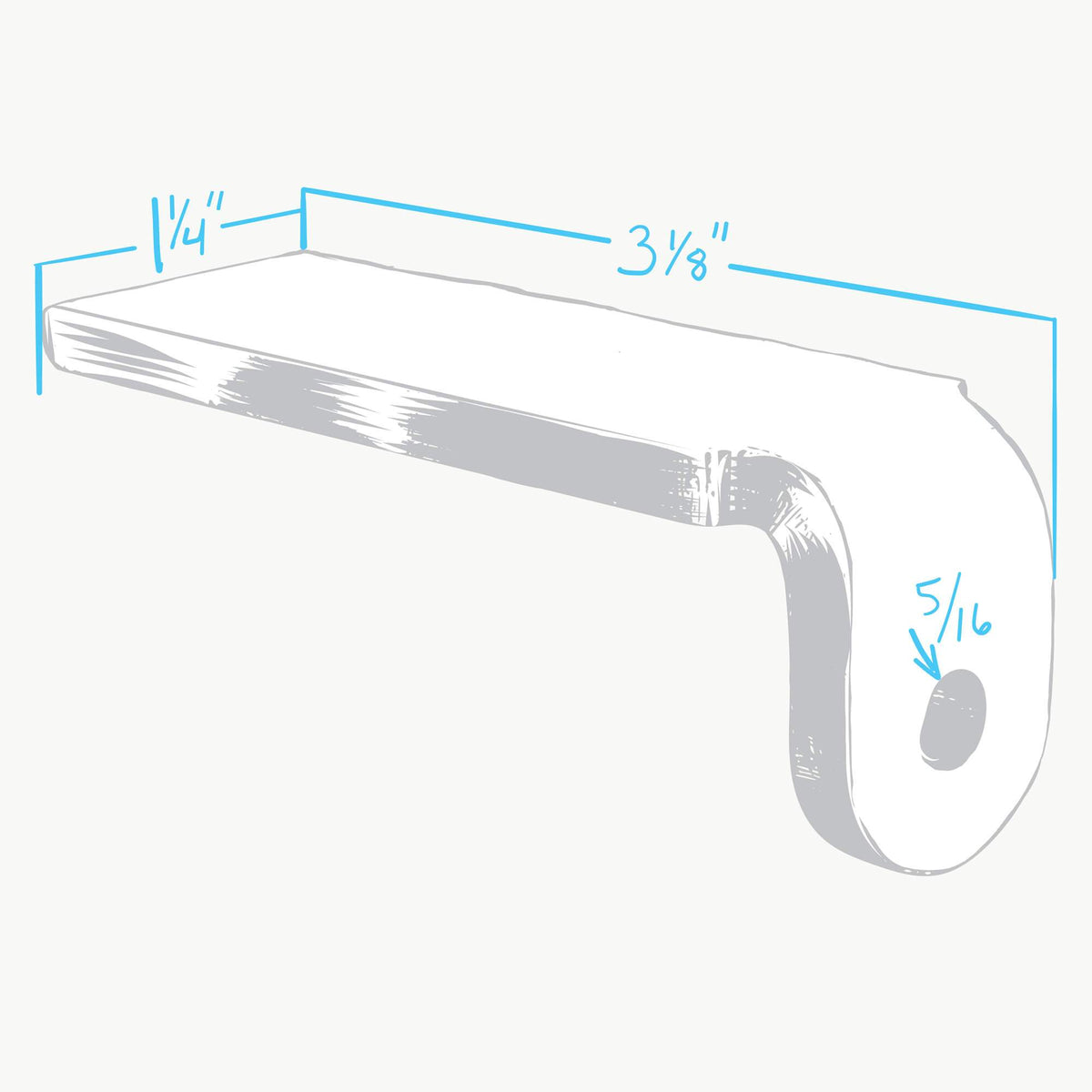 Lowbrow Customs Weld-On Lower Fender Mount for Motorcycle Fenders and ...