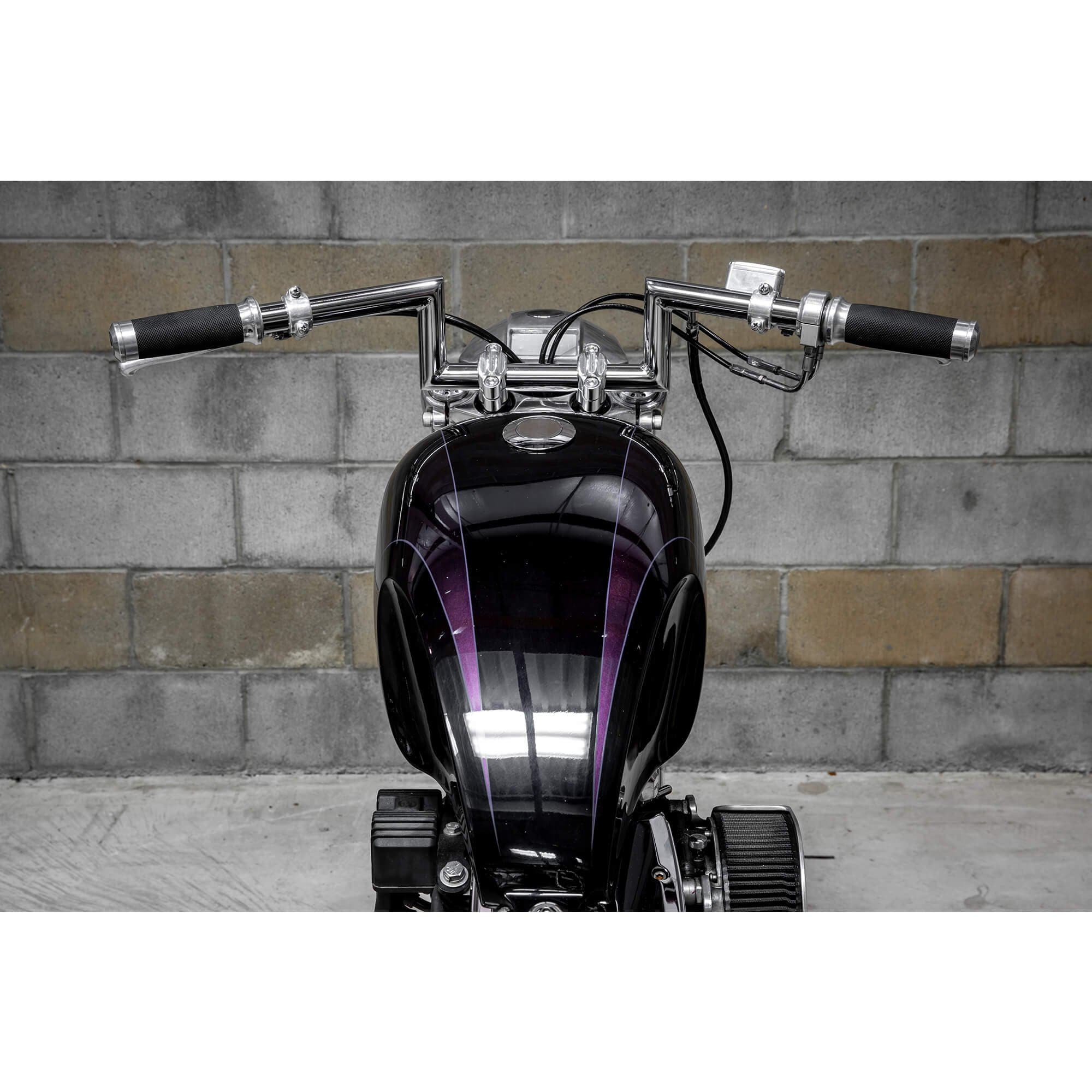 Cycle Standard Z Bar Handlebars - 1 inch - 4 inch Rise - Chrome ...