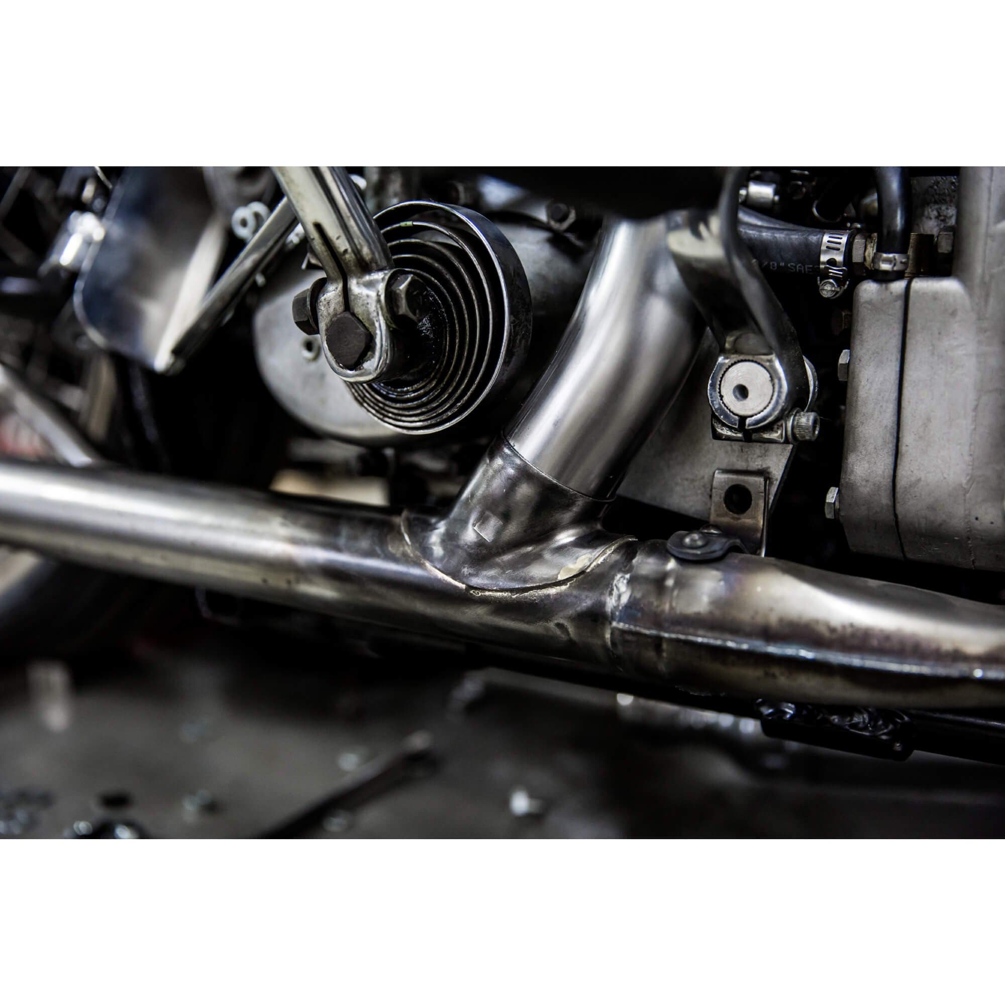 Gasbox Exhaust Pipe Set 1966-1969 Harley-Davidson Generator Shovelhead ...