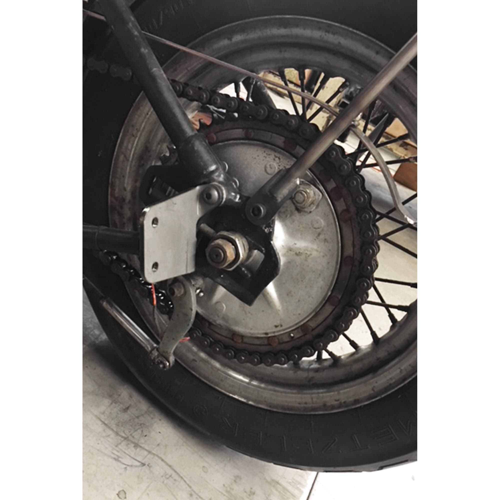 Gasbox Axle Plate License Plate Bracket for 1936 - 1957 Harley-Davidson ...