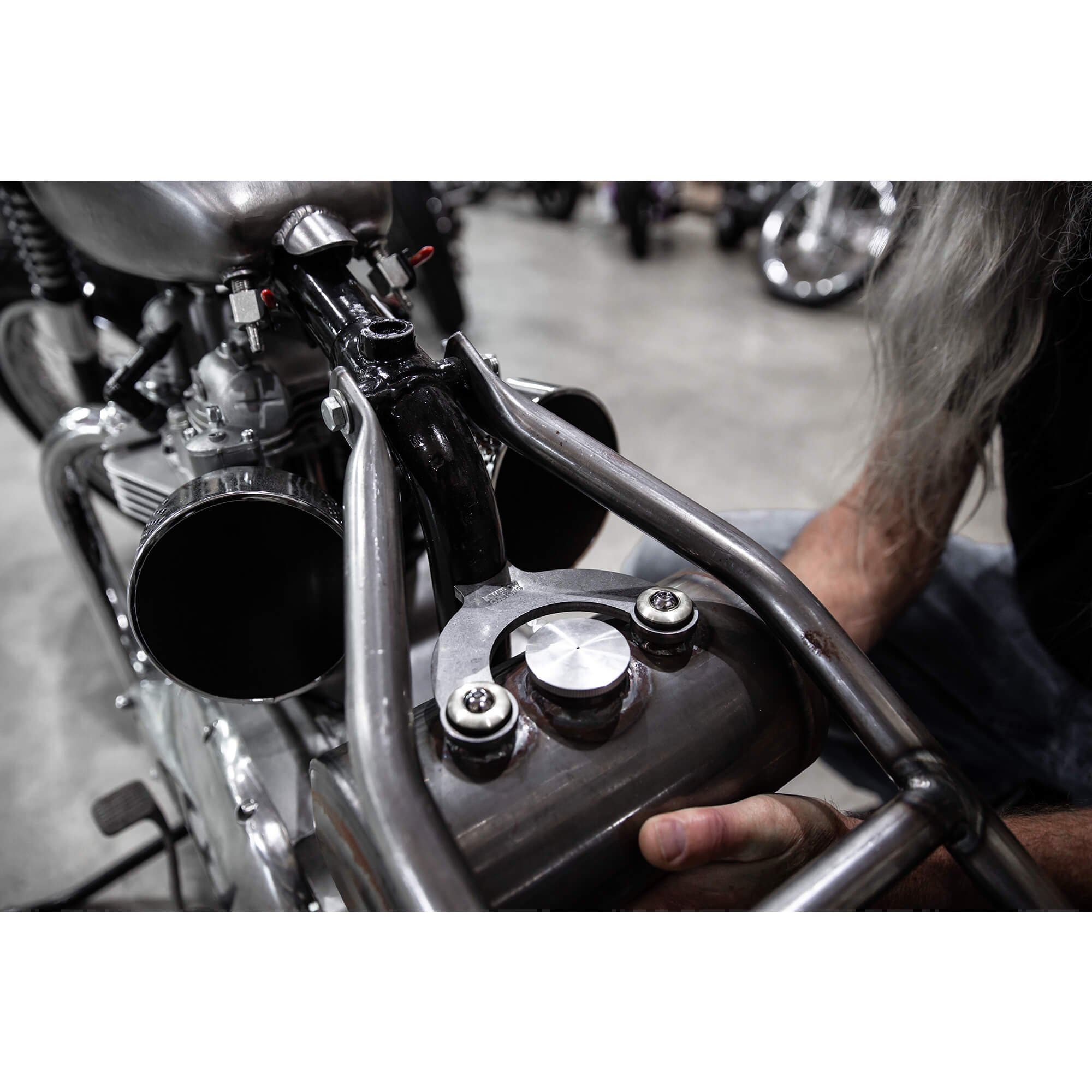 Lowbrow Customs Rubber Mount Bracket Kit for Lowbrow Oil Tanks - for ...