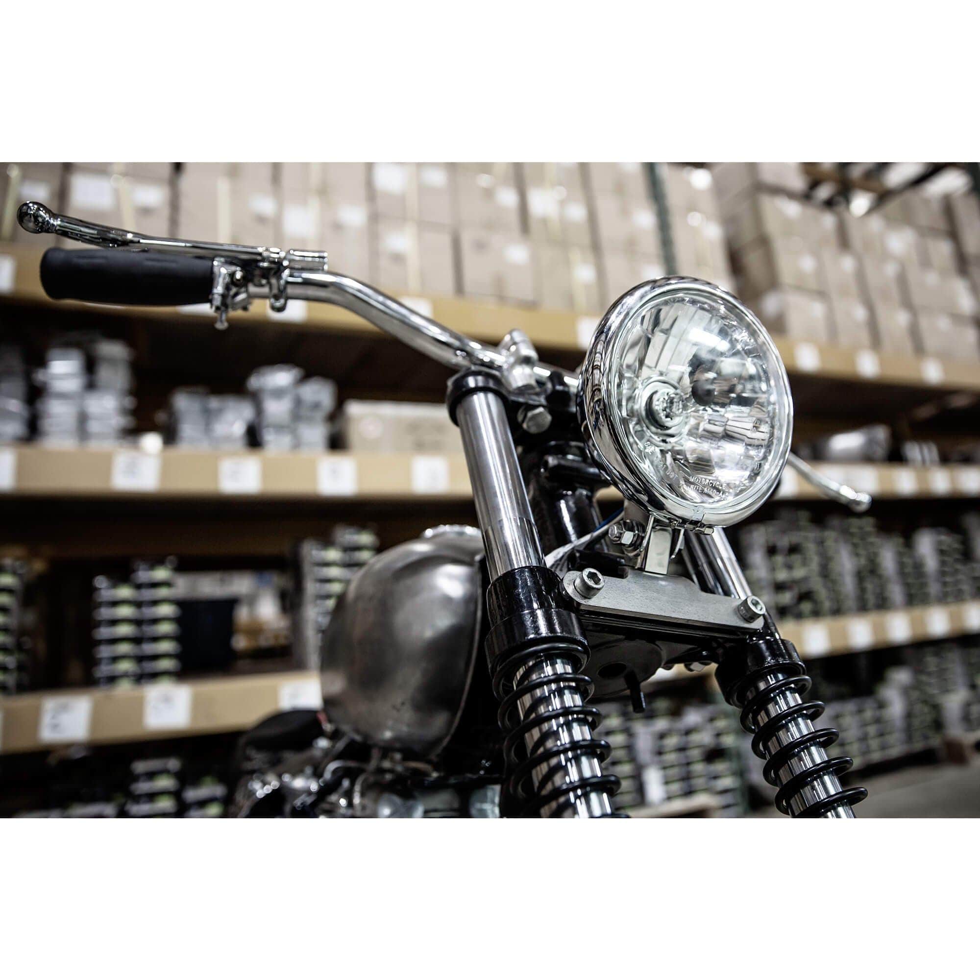 Lowbrow Customs Bottom Mount Headlight Bracket - Harley Narrow Glide ...