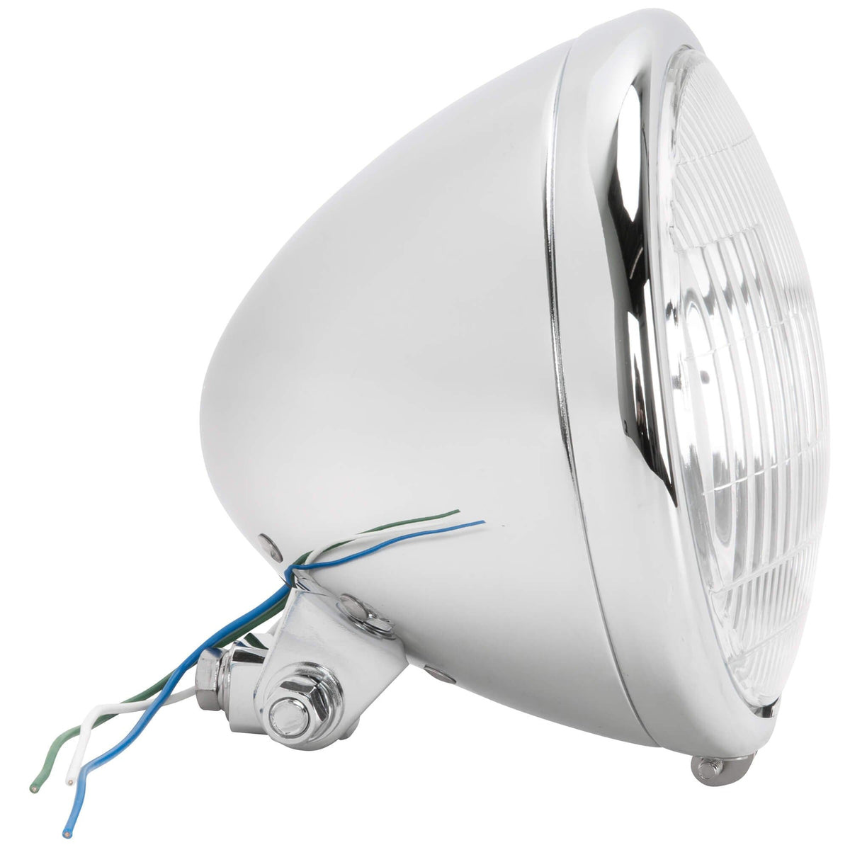 Cycle Standard Springer Style Bottom Mount Headlight - Chrome – Lowbrow ...