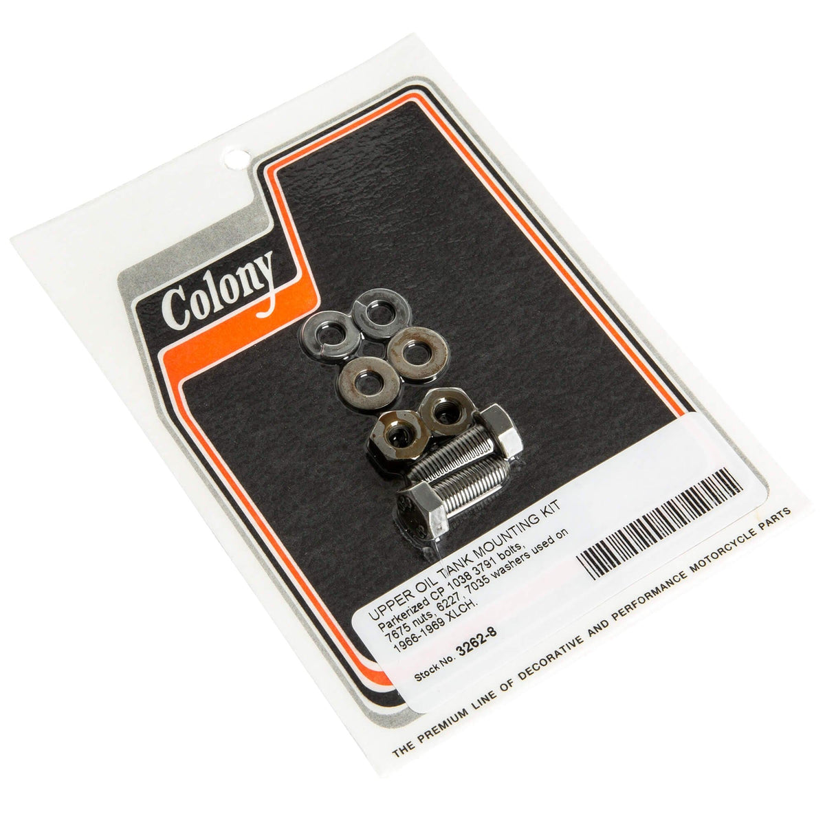 Colony 3262-8 Parkerized Upper Oil Tank Mount Kit 1966 - 1969 Harley ...