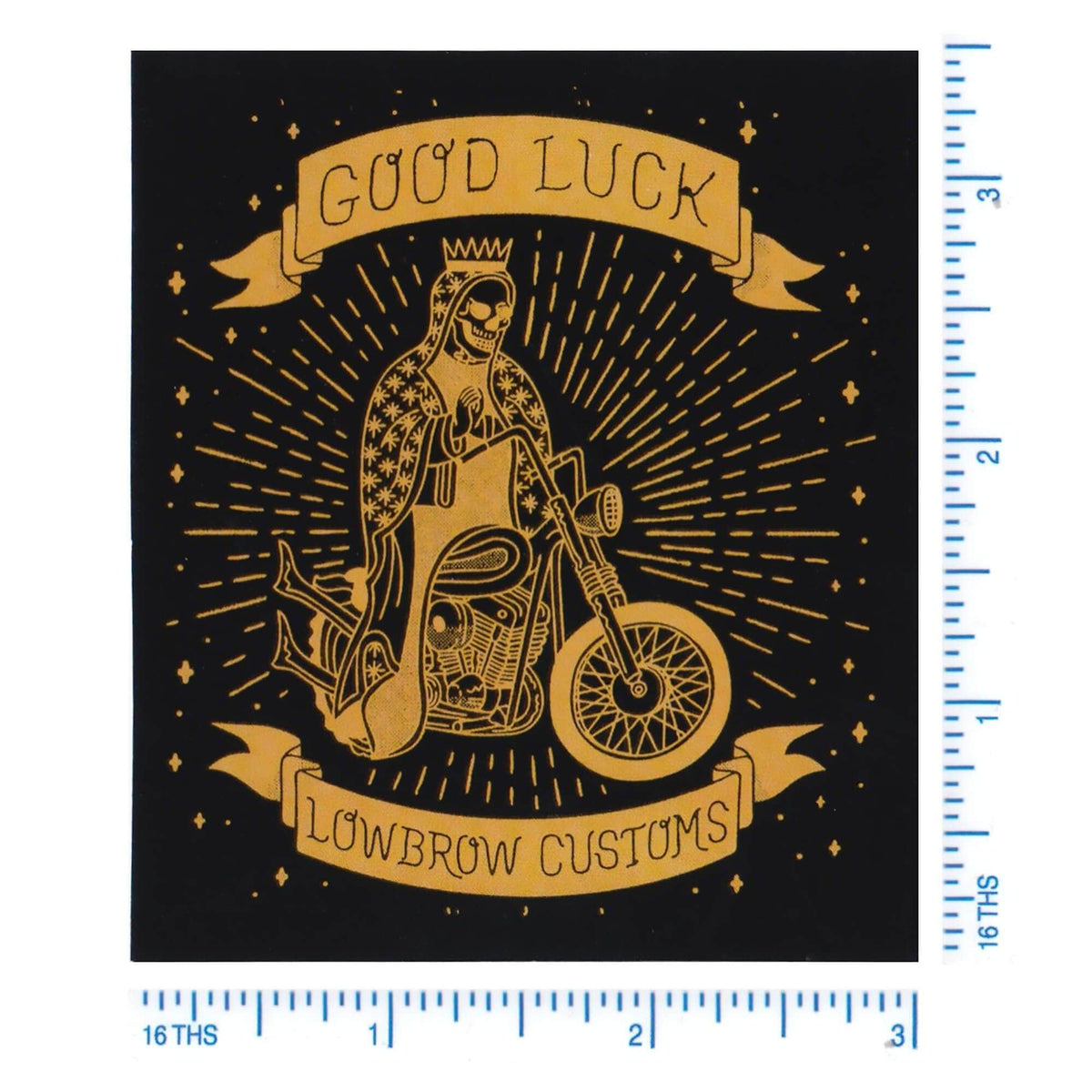 Lowbrow Customs Good Luck Sticker