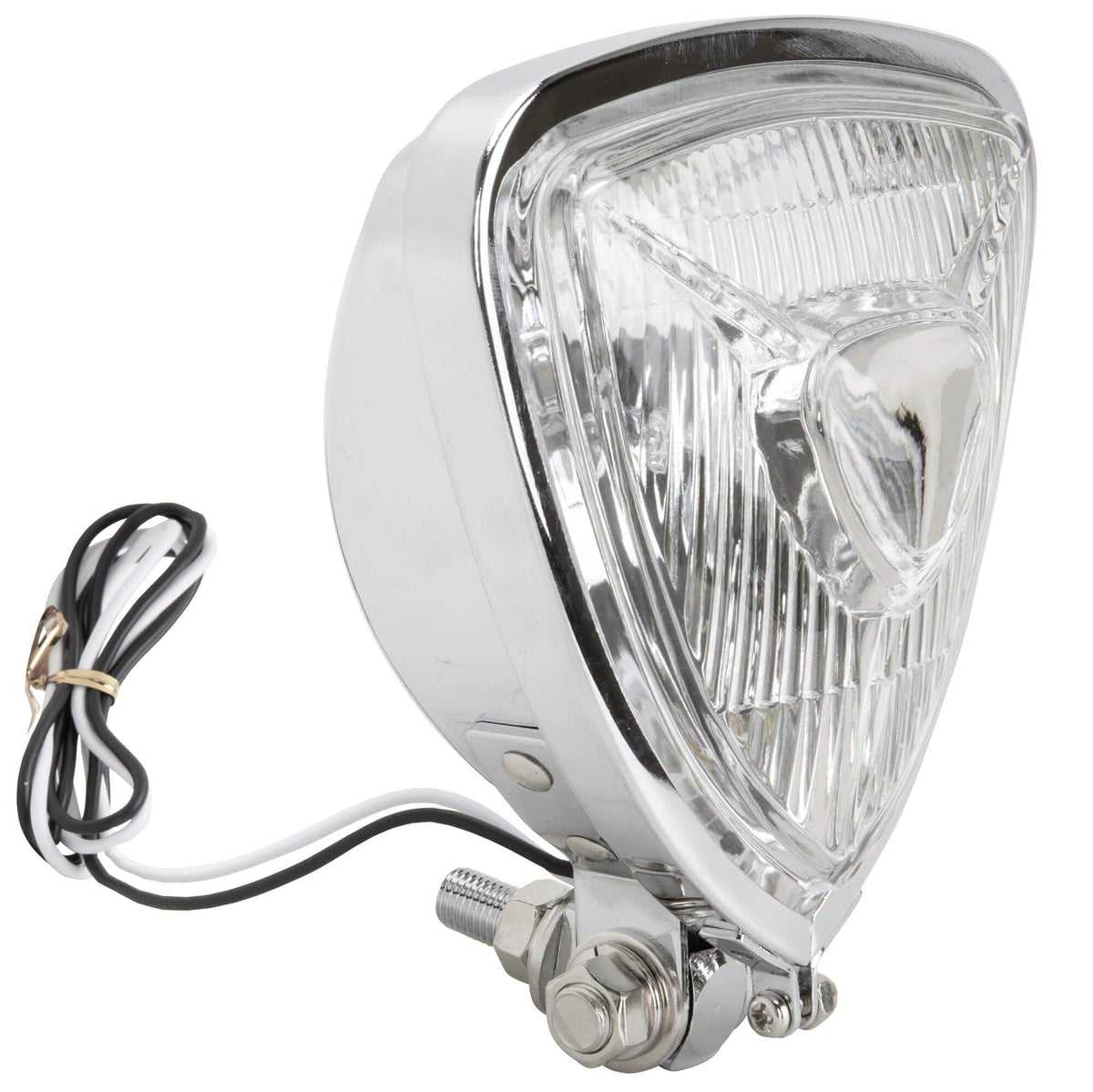 EMGO Aris Style Triangular Headlight - Chrome – Lowbrow Customs