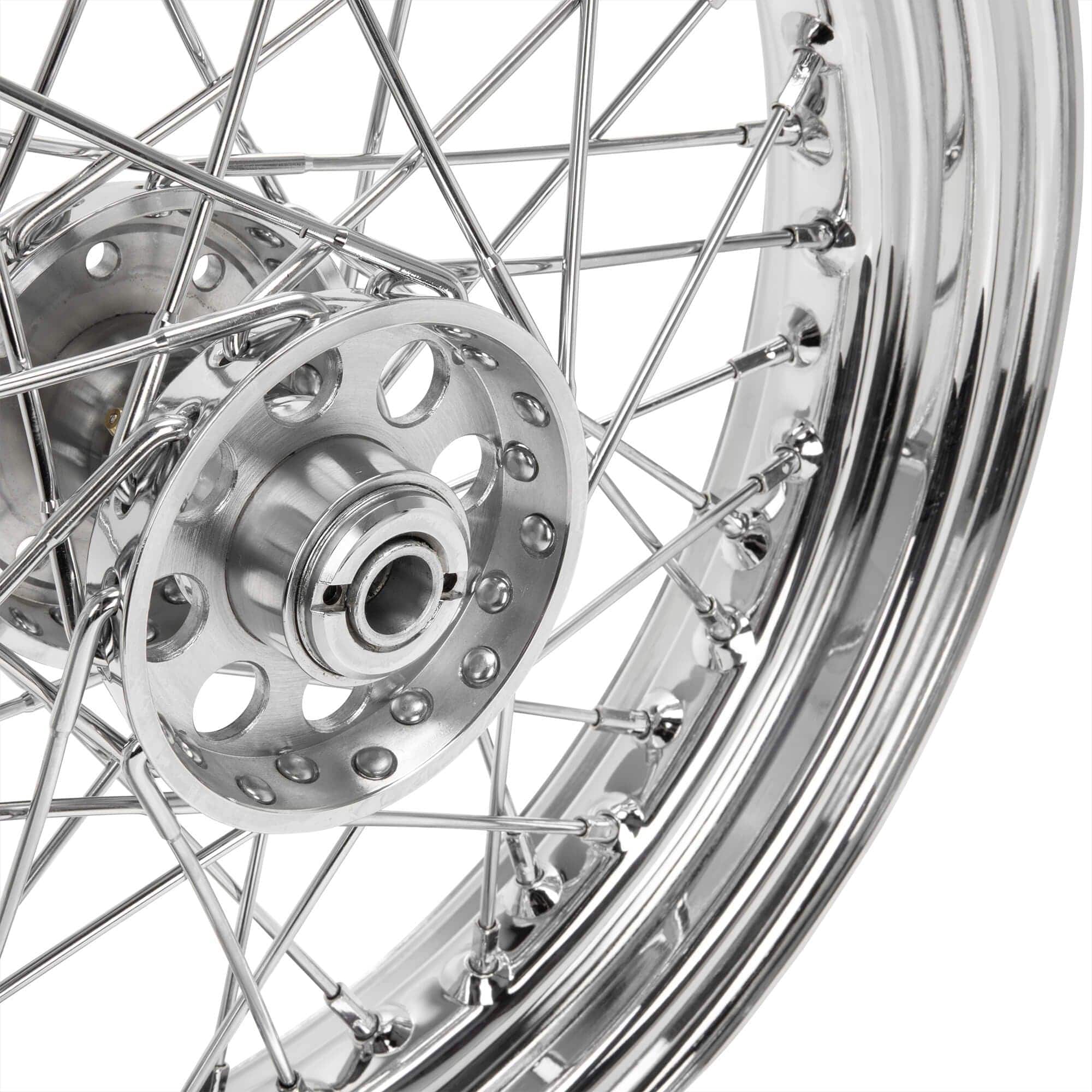 Mid-Usa 16 x 3.00 Chrome Complete Rear Wheel fits Harley-Davidson ...