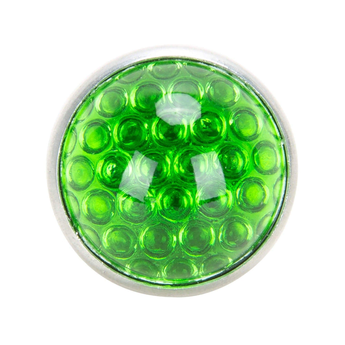 Red Fox Enterprises Glass License Plate Round Reflectors - Green ...