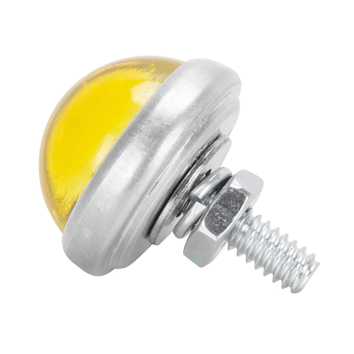 Red Fox Enterprises Glass License Plate Round Reflectors - Yellow ...