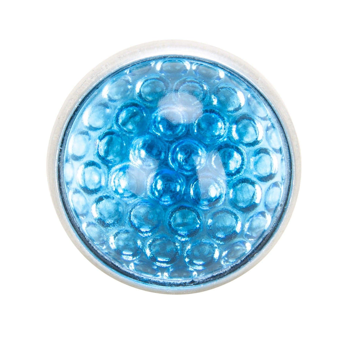 Red Fox Enterprises Glass License Plate Round Reflectors - Light Blue ...