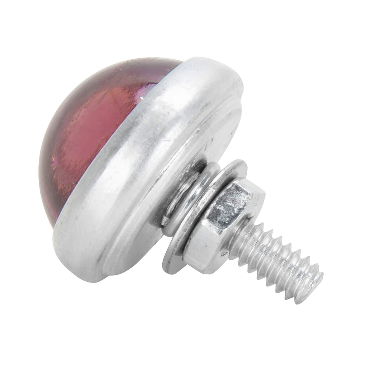 Red Fox Enterprises Glass License Plate Round Reflectors - Purple ...