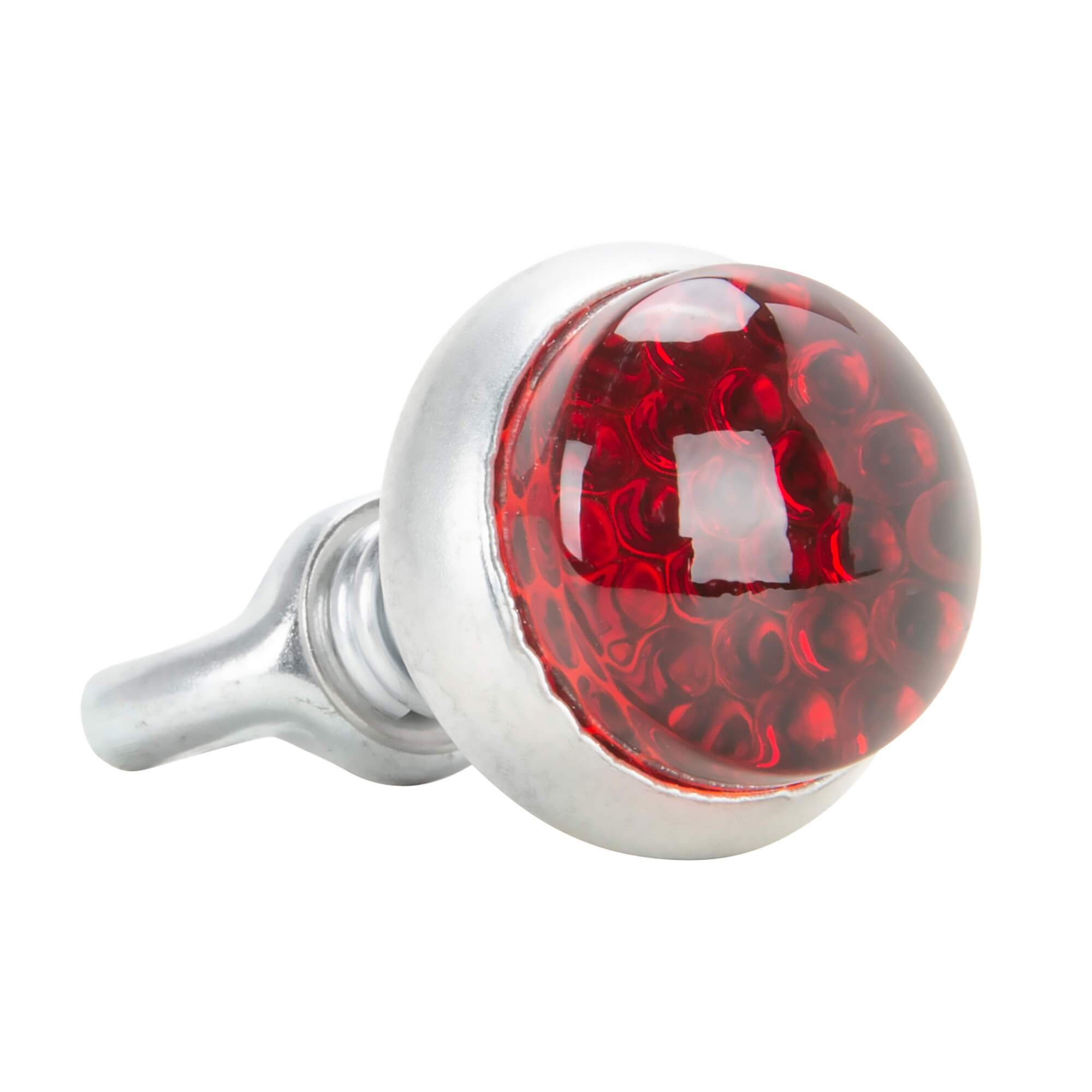 Motorcycle License Plate Reflectors 4-Pack Red Motorcycle License Plate Fasteners - Reflective ...