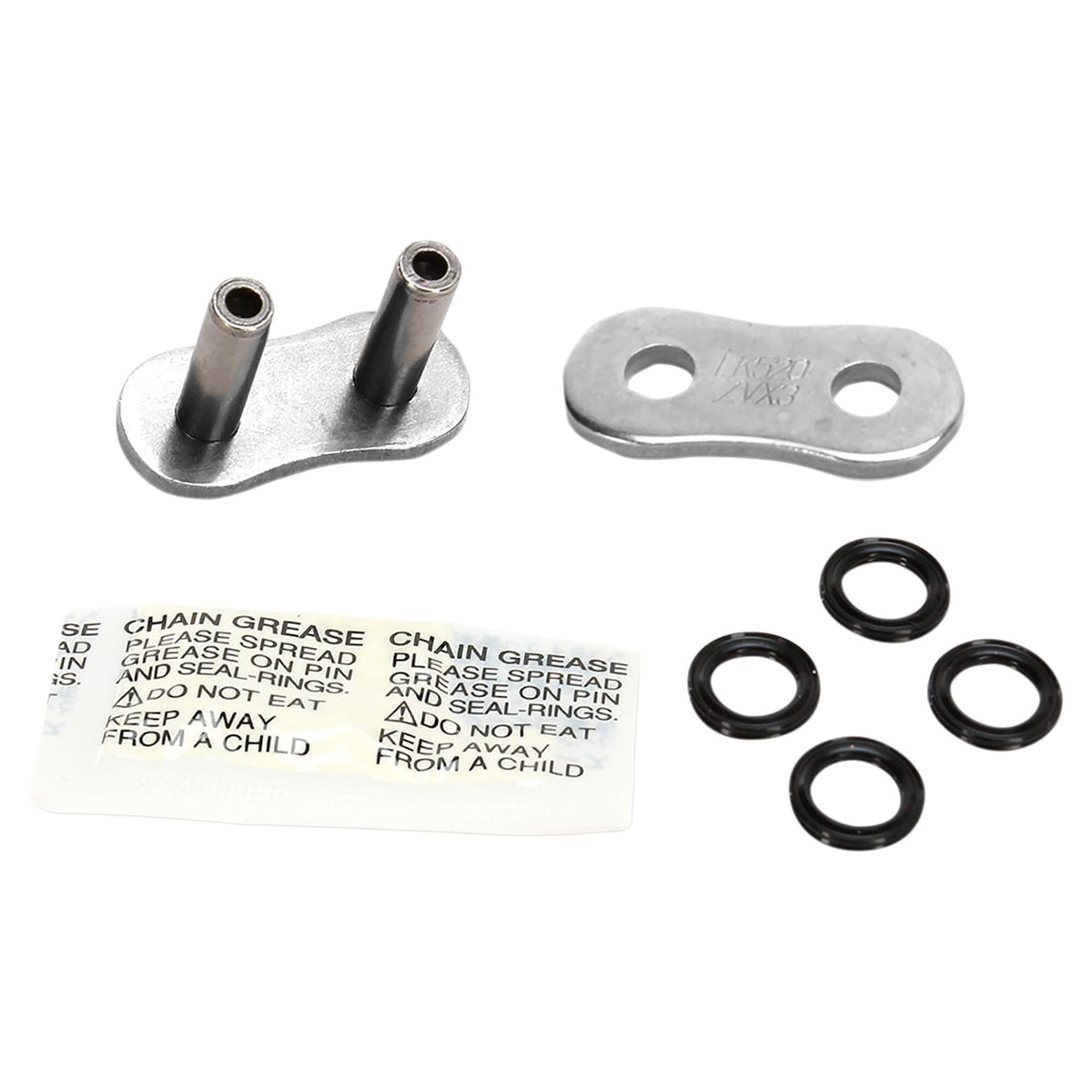 EK Chains 530 ZVX3 Replacement Rivet Style Master Link - Chrome ...