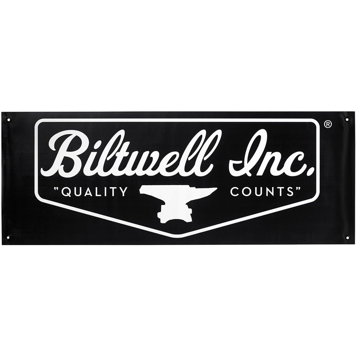 Biltwell Inc Logo Shop Banner - Black/White – Lowbrow Customs