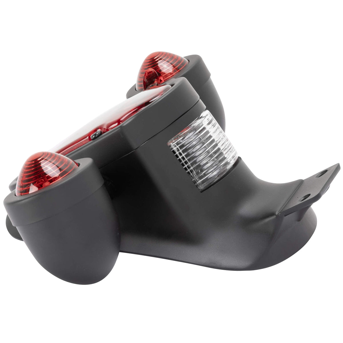 Tombstone LED Taillight with Turn Signals - Red Lens - Black Finish ...