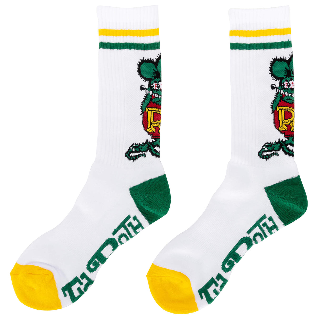 Mooneyes Rat Fink Standing Socks - White – Lowbrow Customs