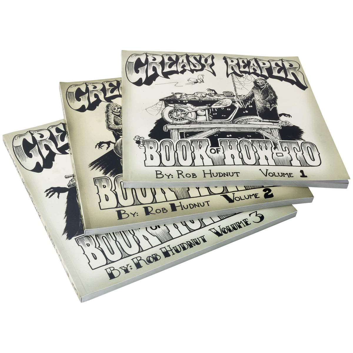 The Greasy Reaper Book of How-To Trilogy – Lowbrow Customs