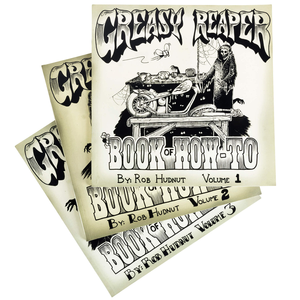 The Greasy Reaper Book of How-To Trilogy – Lowbrow Customs