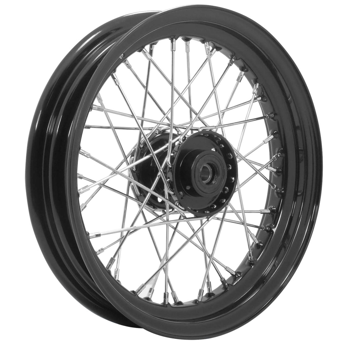 Mid-USA 16 x 3 Black Antique Style Front Spool Wheel – Lowbrow Customs