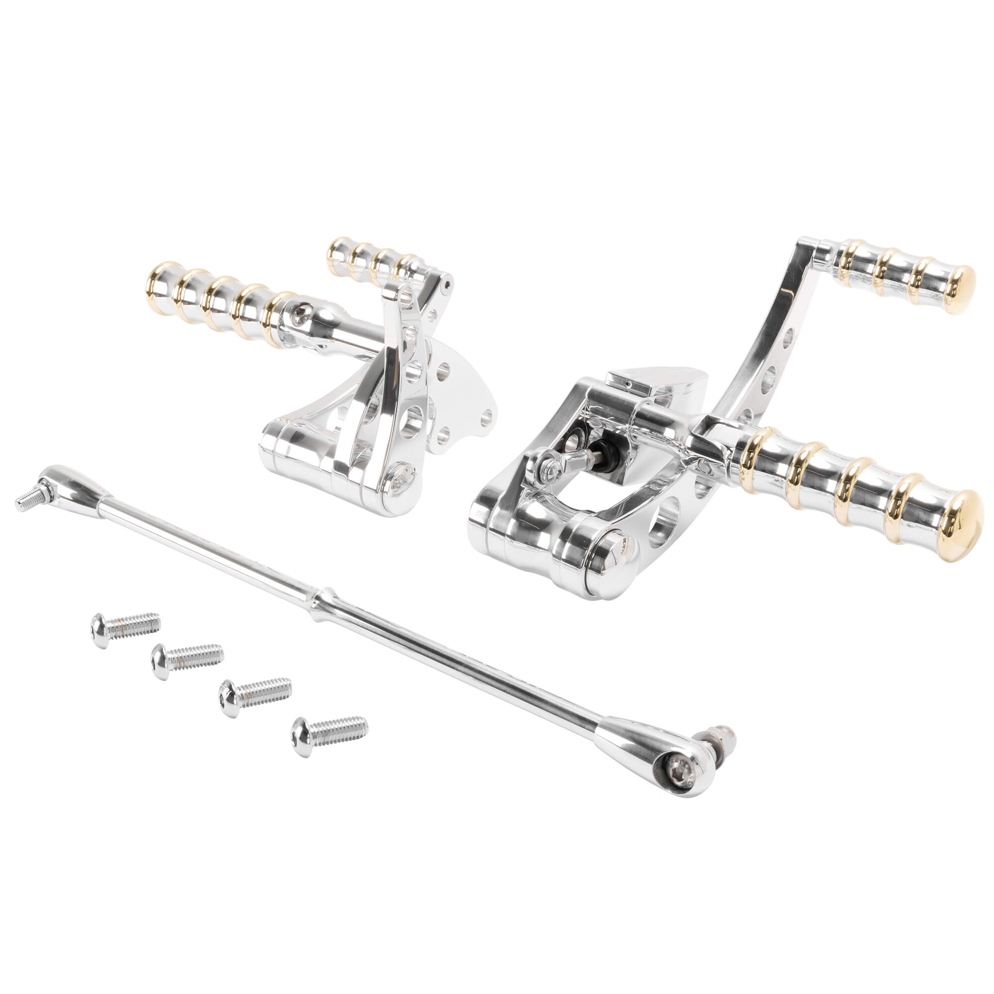 Kustom Tech Vintage Line Forward Controls - Auminum & Brass - 1986-99 ...