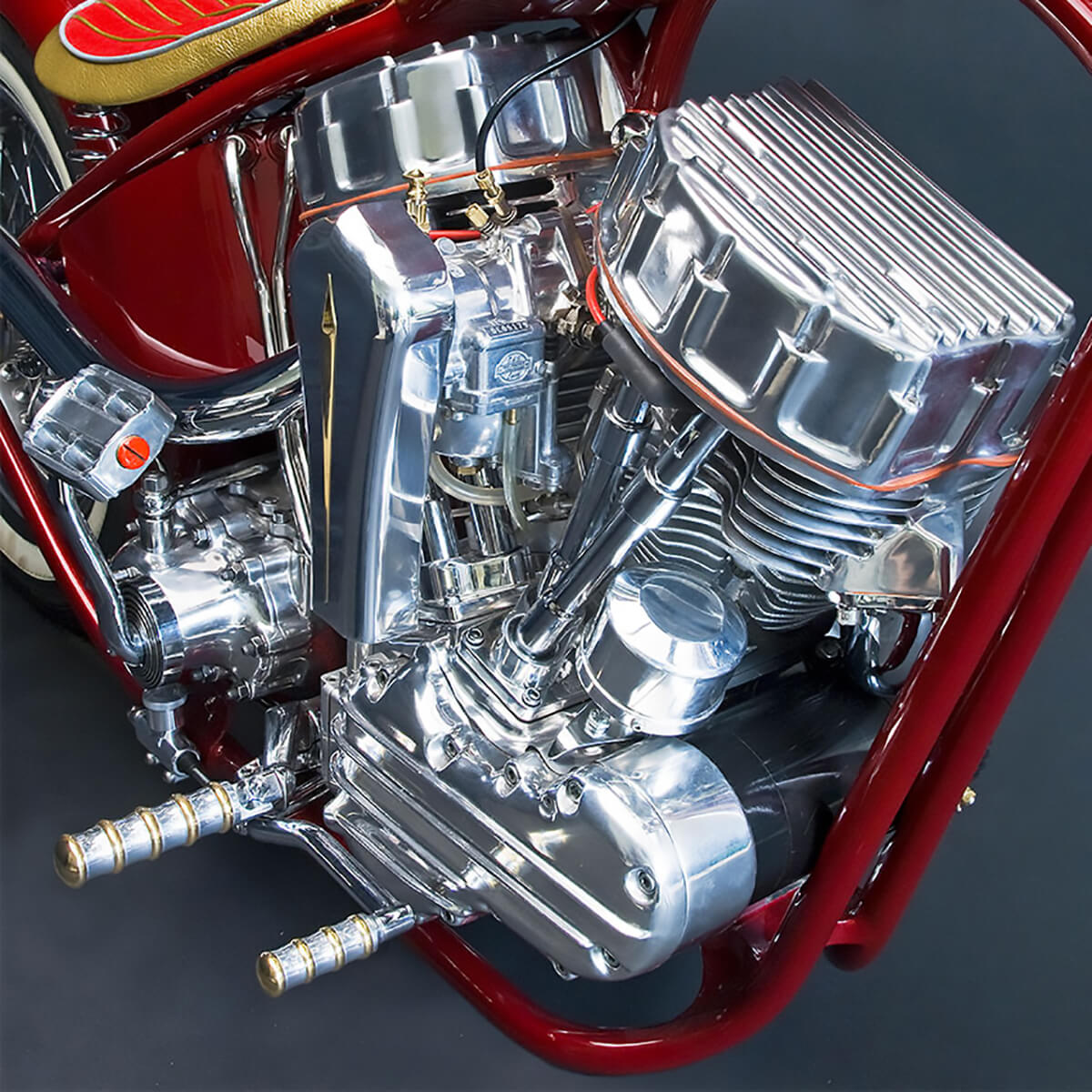 Kustom Tech Vintage Line Foot Pegs - Auminum & Brass – Lowbrow Customs