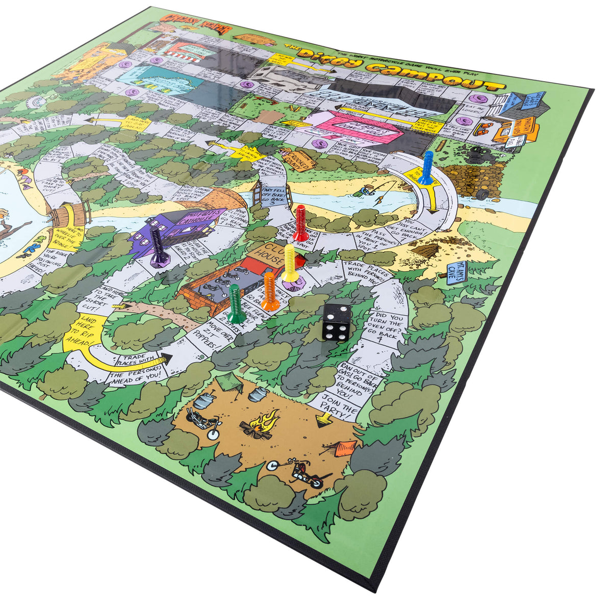 Greasy Reaper The Dicey Campout Board Game – Lowbrow Customs