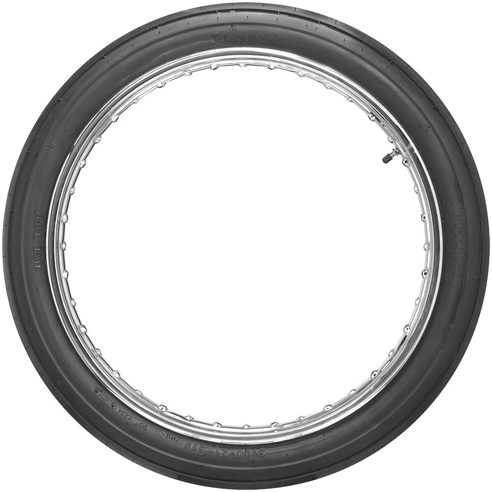 Coker Tire Firestone Classic Ribbed Motorcycle Tire 3.00-21 – Lowbrow ...