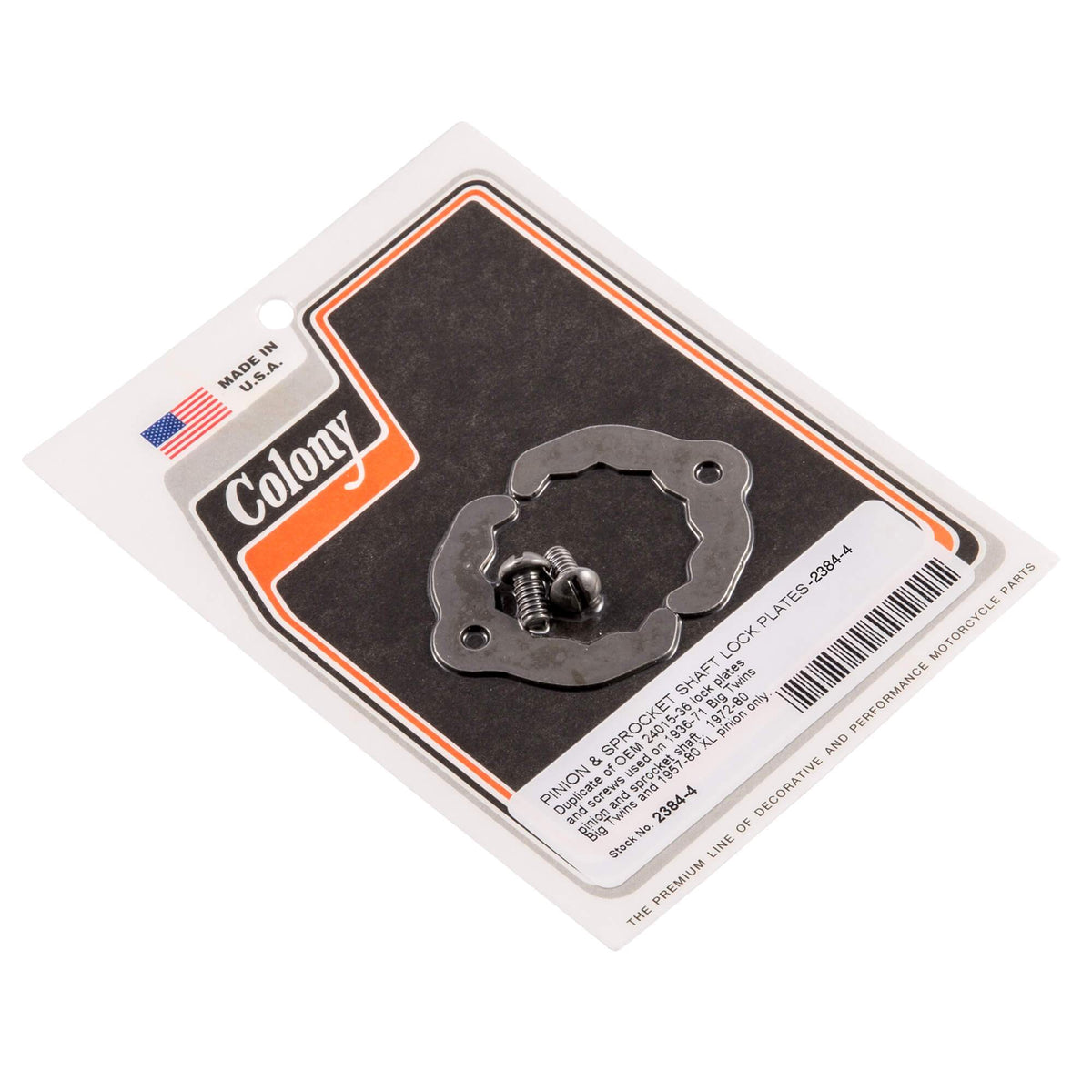 Colony Machine #2384-4 Pinion & Sprocket Shaft Lock Plates 1972-1980 ...