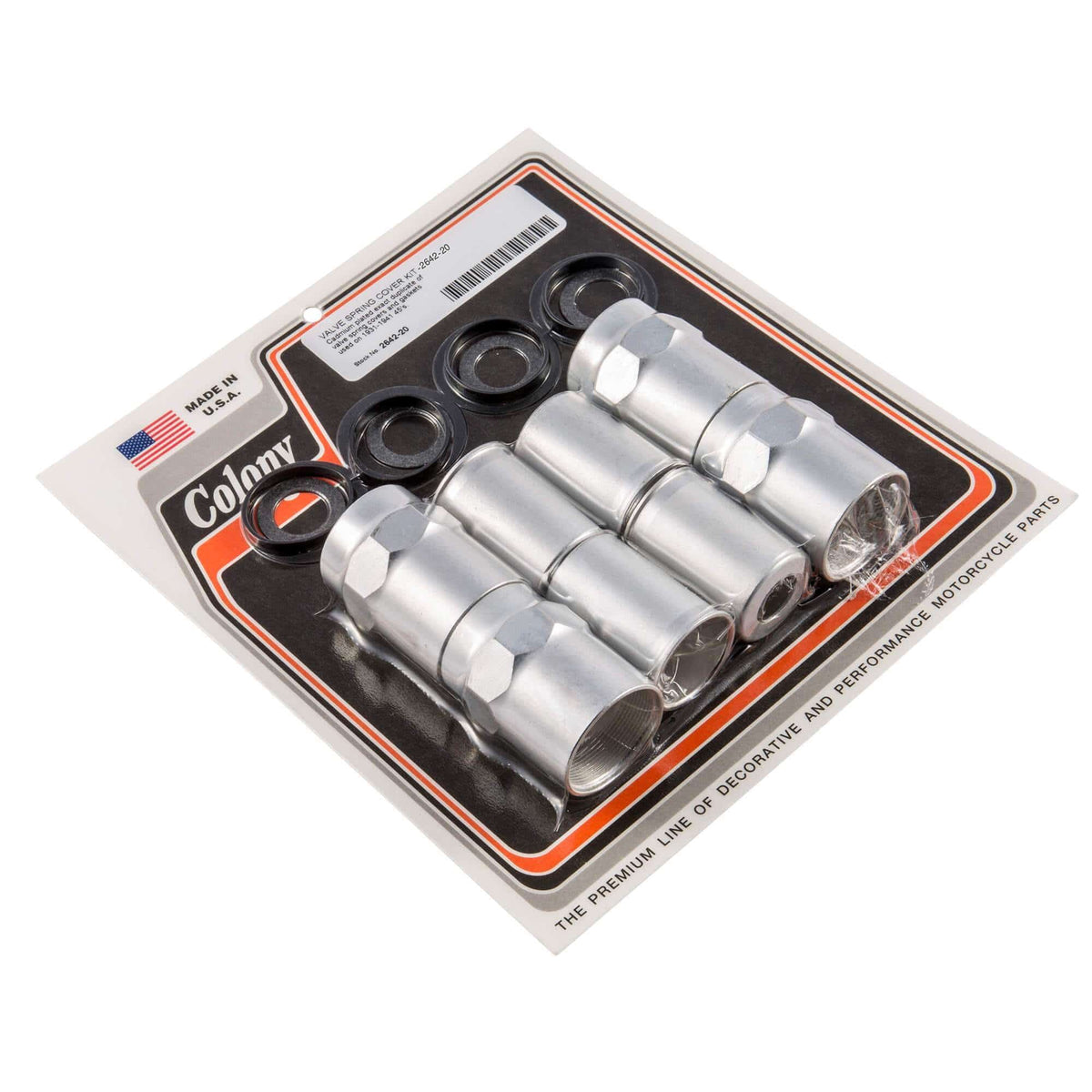 Colony Machine #2642-20 Valve Spring Cover Kit 1931-1941 Harley ...