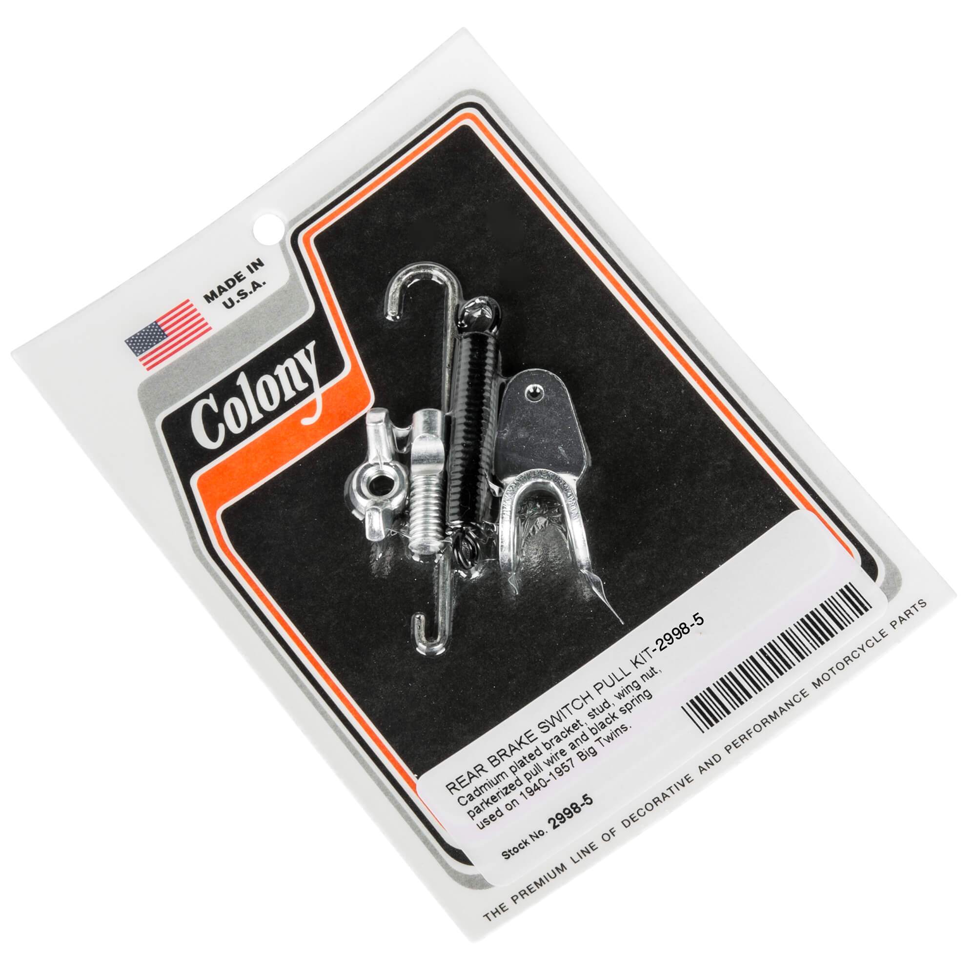 Colony Machine #2998-5 Rear Brake Switch Pull Kit 1940-1957 Harley ...