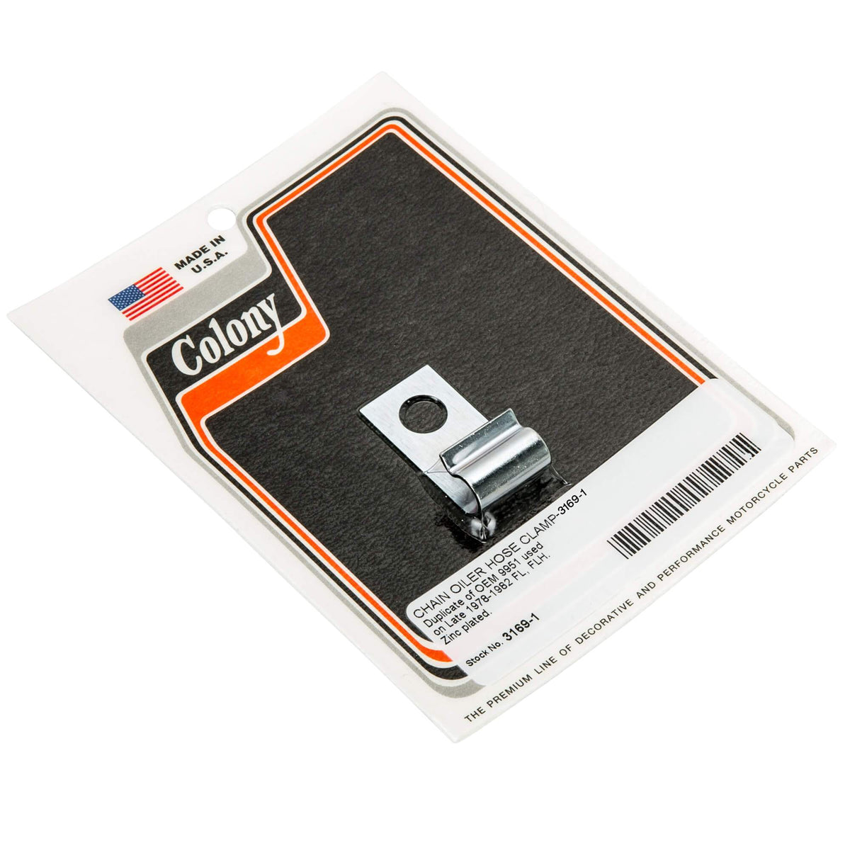 Colony Machine #3169-1 Chain Oiler Hose Clamp L1978-1982 Harley ...