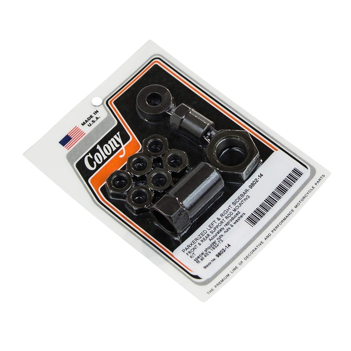 Colony Machine #9802-14 Front & Rear Support Rod Mounting Kit 1932-1973 ...