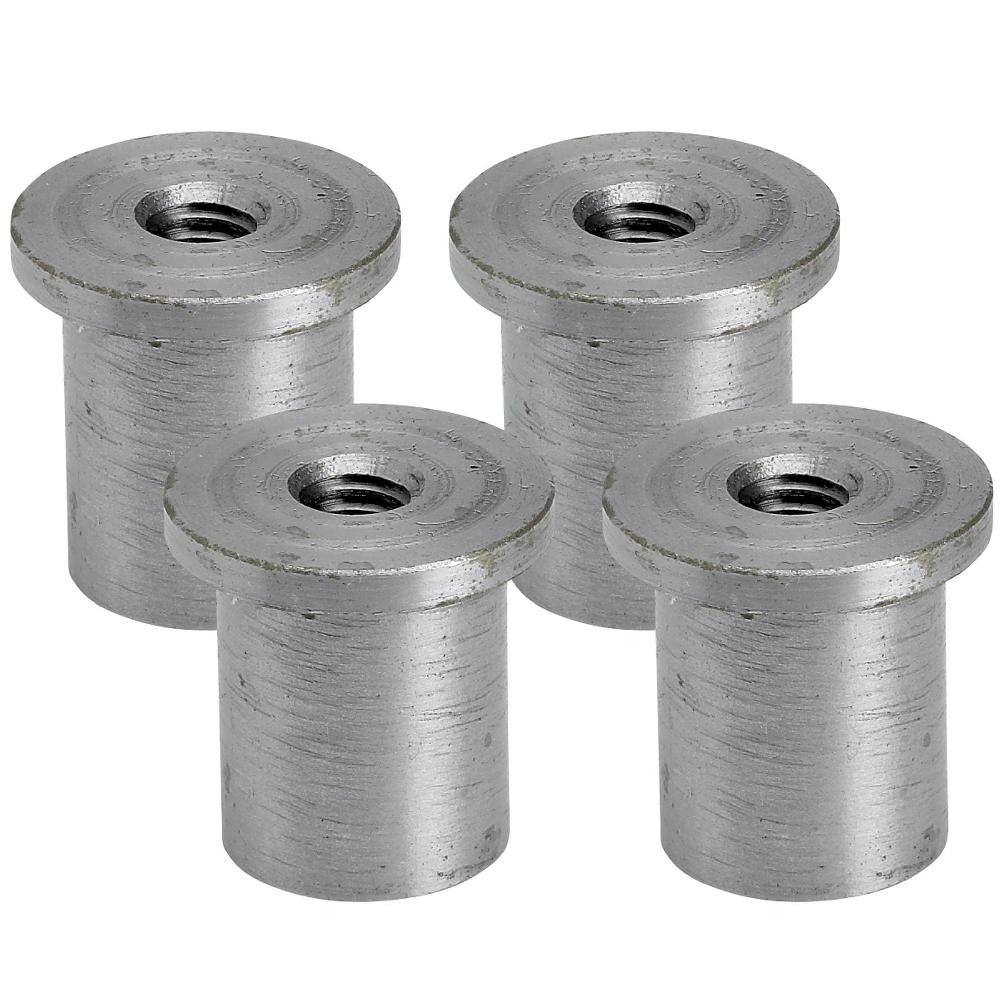 Lowbrow Customs Tophat Blind Threaded Steel Bungs 5/16-18 thread - 4 pack
