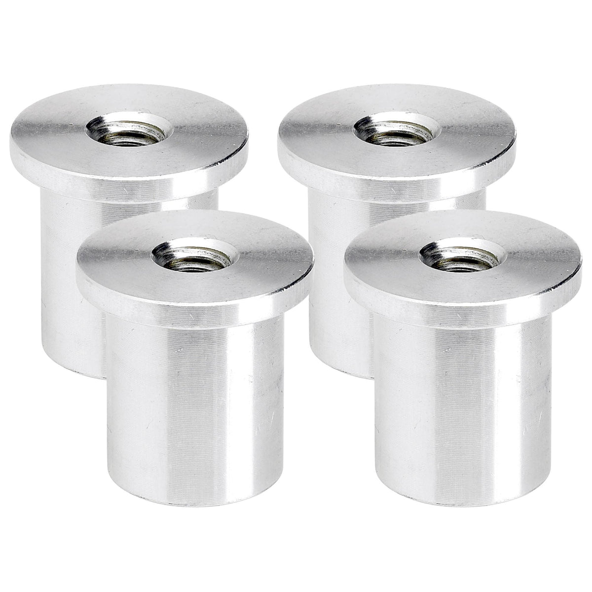 Lowbrow Customs Tophat Blind Threaded Aluminum Bung 5/16-18 thread - 4 pack
