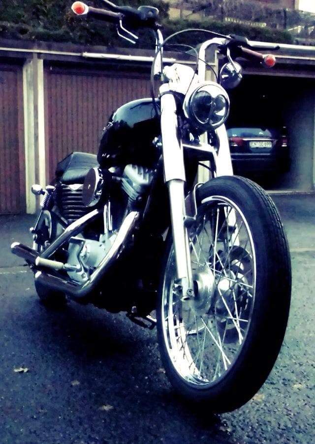 Lowbrow Customs 39mm Fork Shrouds - Raw Steel - Harley-Davidson Sportsters
