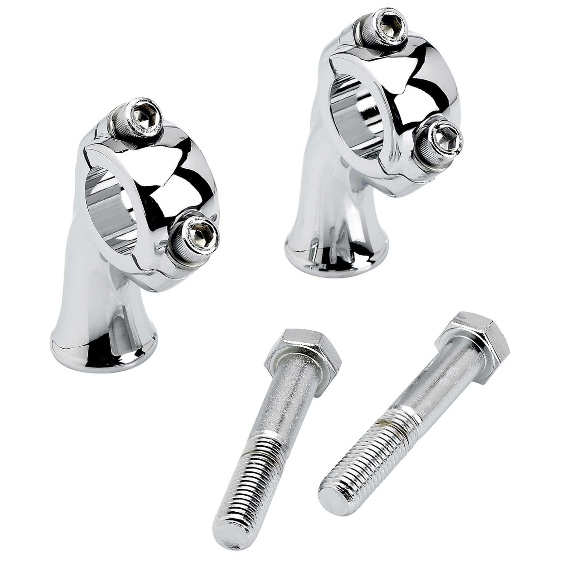 Kustom Tech Deluxe 1" Handlebar Risers - Chromed Brass – Lowbrow Customs