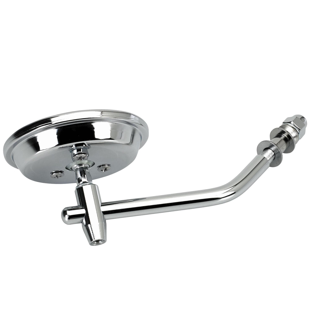 Cycle Standard Round Motorcycle Mirror - Perch Mount - Chrome with ...