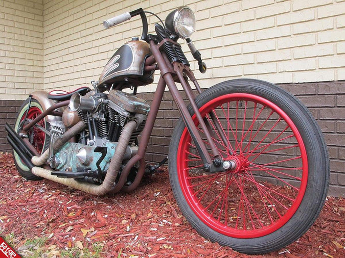 Led Sled Customs Universal Springer Headlight Mount- Black Powdercoat ...