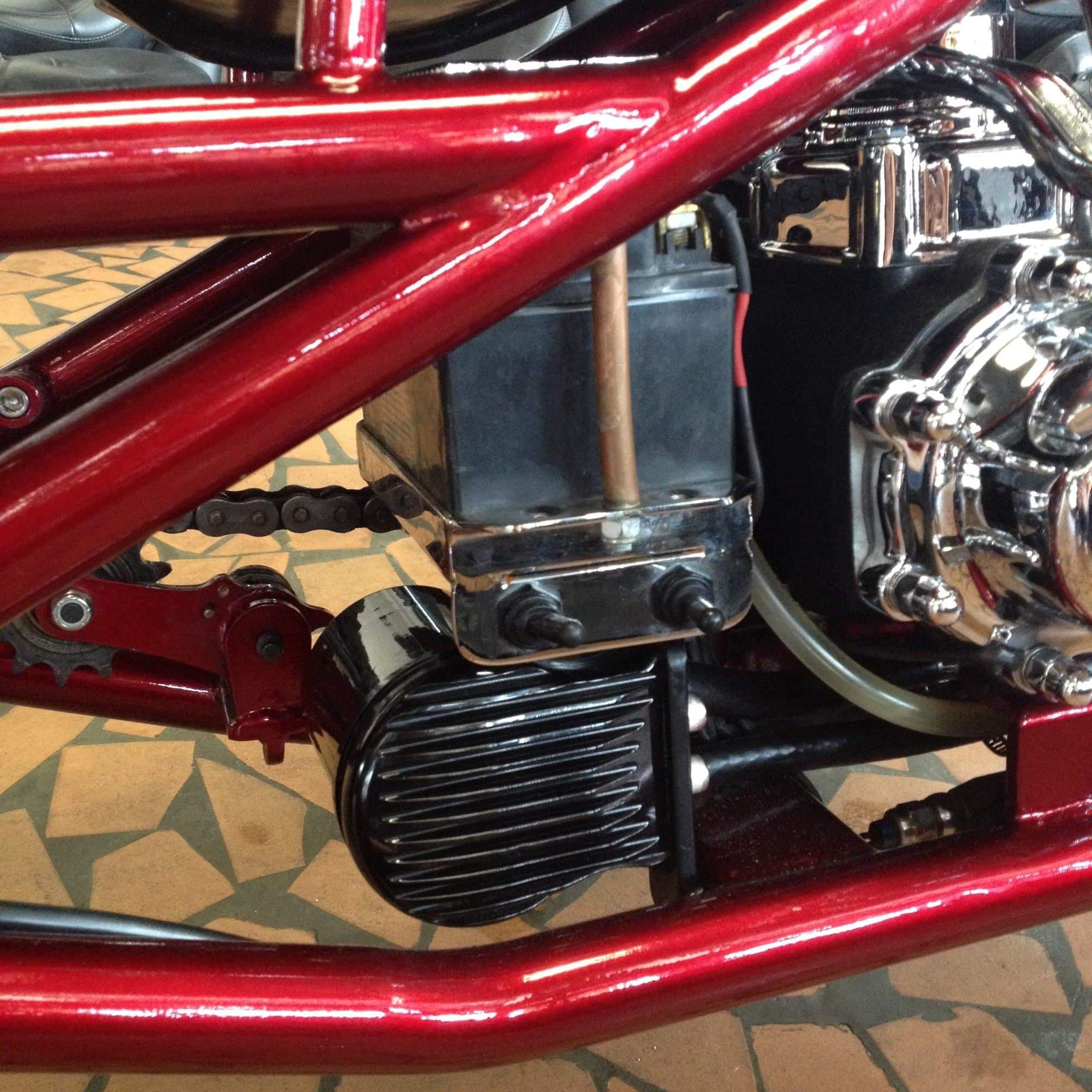 Lowbrow Customs FiltroMax Universal Remote Oil Filter Mount - Black