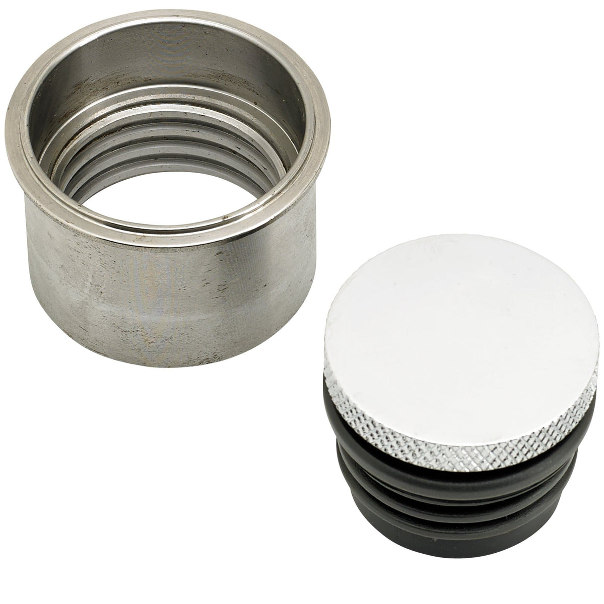 Cycle Standard Small Flush Mount Pop-Up Gas Cap & Weld-In Bung - Vented ...