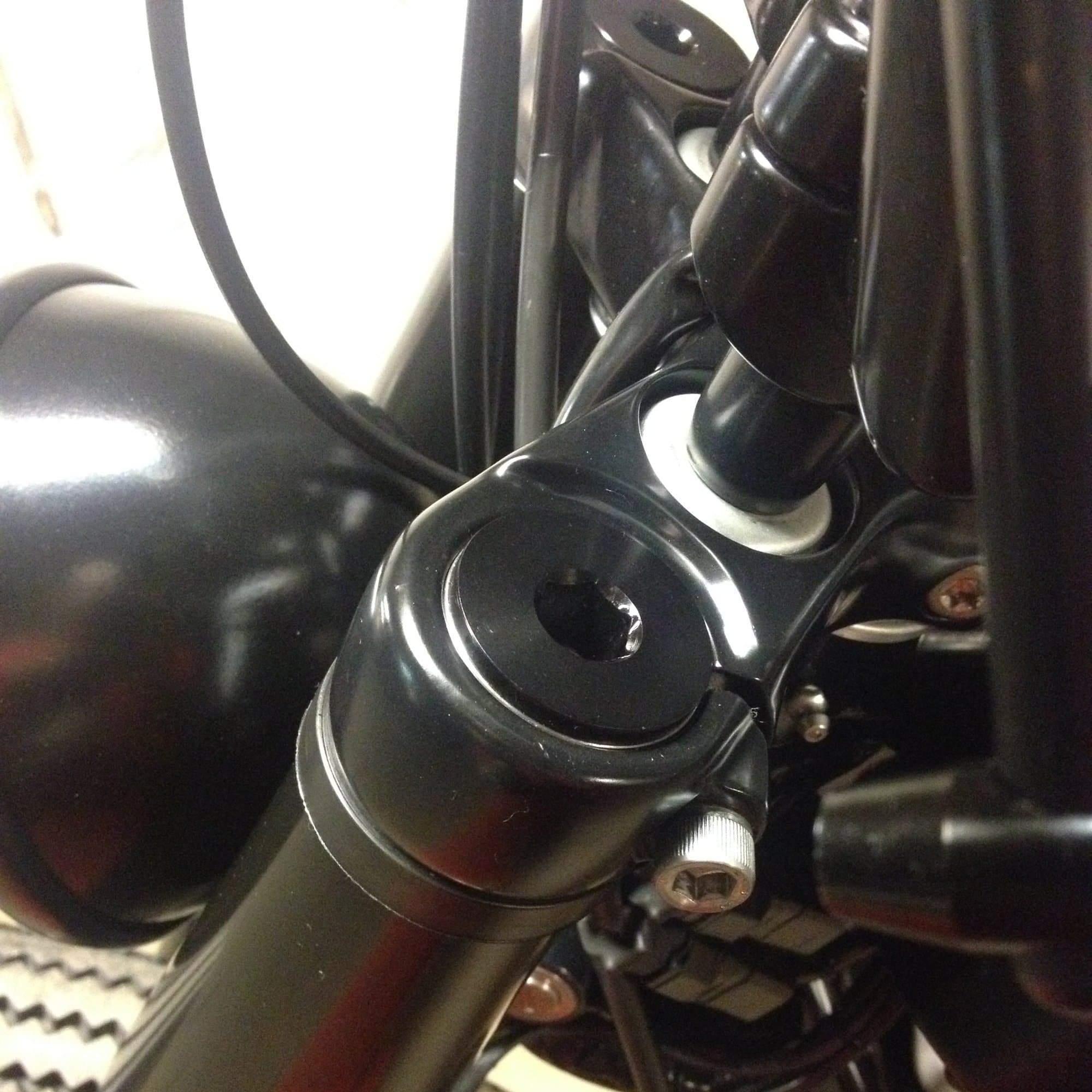 Lowbrow Customs 39mm Low Profile Fork Caps - Brass