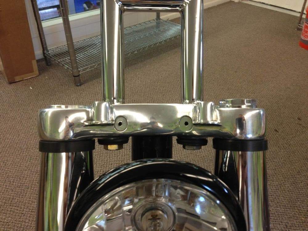 Lowbrow Customs 39mm Low Profile Fork Caps - Brass