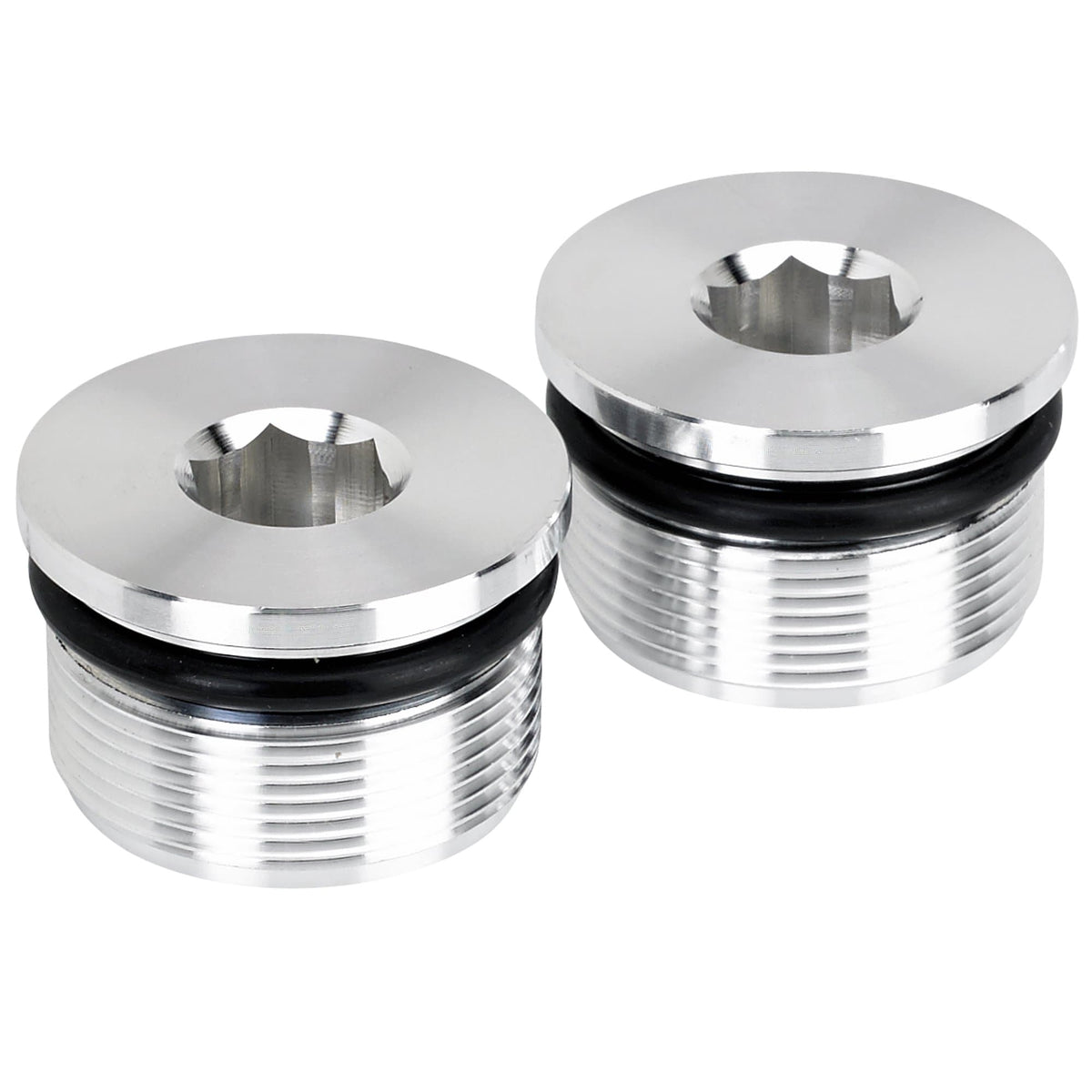 Lowbrow Customs 39mm Low Profile Fork Caps - Aluminum