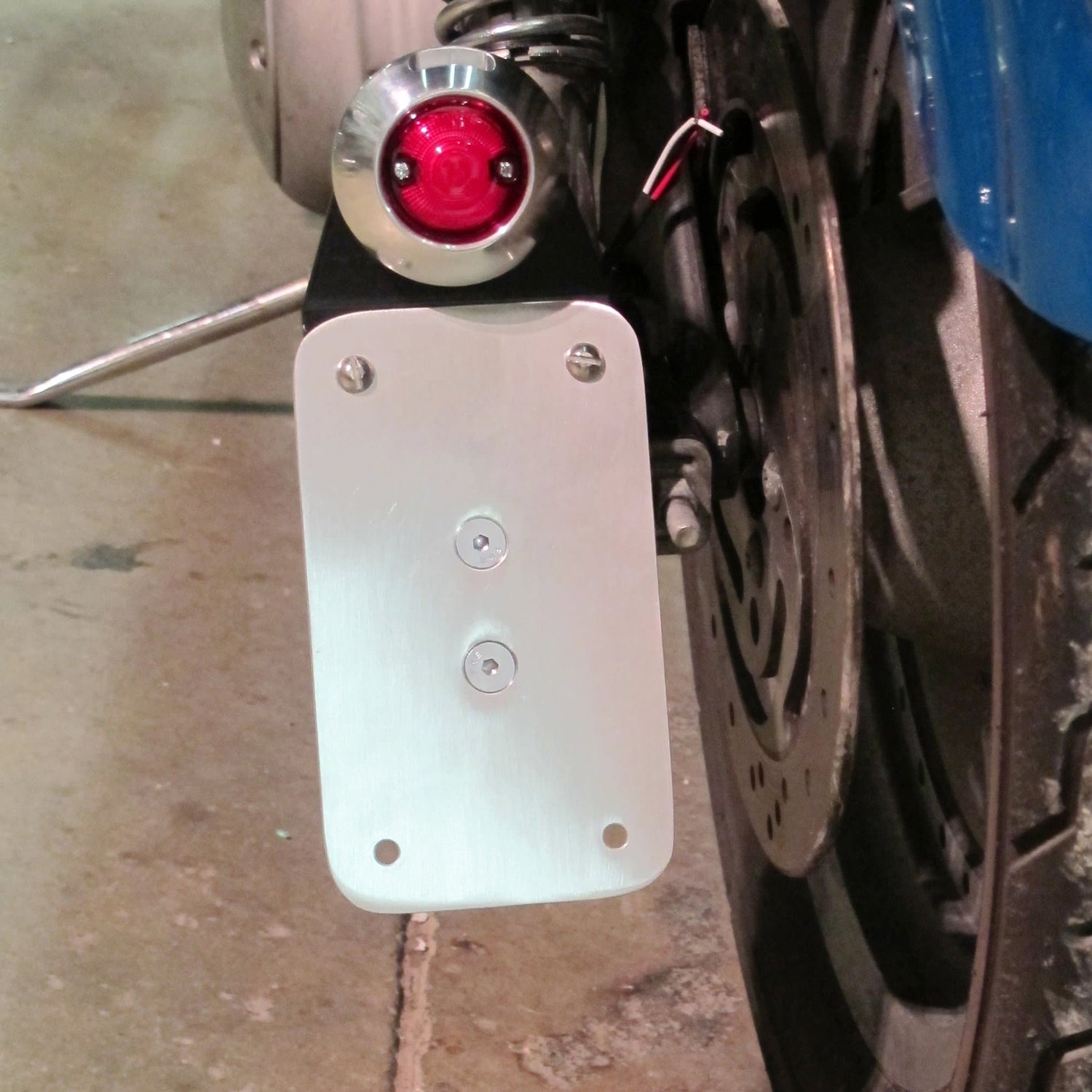 Cycle Standard Polished Cast Tail Light Bracket for Lucas Style Tail ...